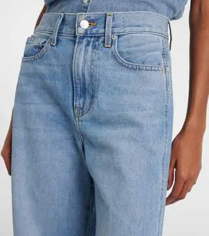 Veronica Beard Taylor High-rise Wide-leg Jeans - Blue
