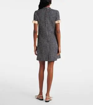 Valentino Garavani Wool-blend Bouclé Minidress - Blue