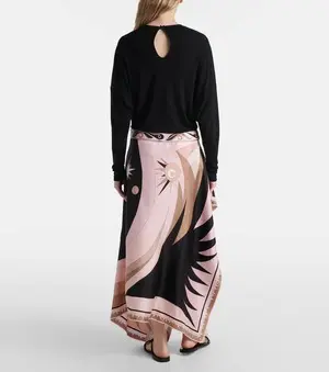 Emilio Pucci Stella Knitted Silk-blend Midi Dress