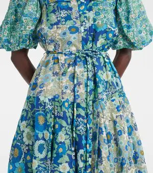 ALEMAIS Alémais Sacha Floral Ramie Shirt Dress