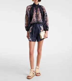 Zimmermann Goldie Raffia Gladiator Sandals