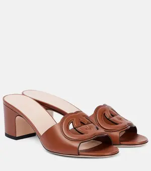 Gucci Mid Calf Mules Clogs For Women
