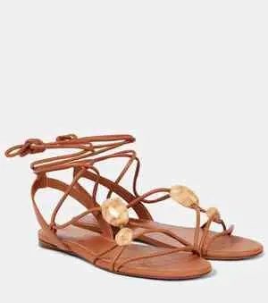 Zimmermann Gleam Leather Sandals