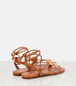Zimmermann Gleam Leather Sandals