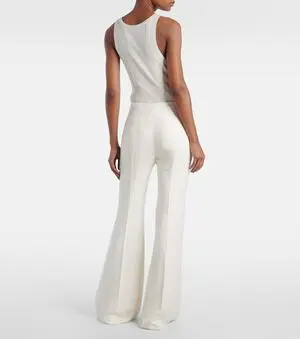 Gabriela Hearst Rhein Flared Silk Pants