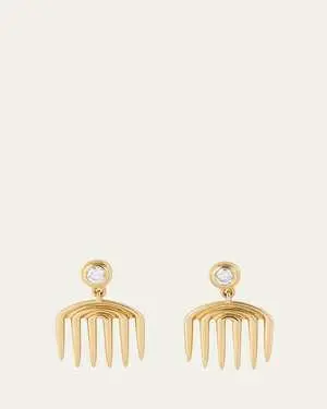 ALMASIKA Sagesse Vici Diamond Charm Earrings