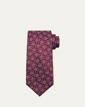 Charvet Waves Silk Neck Tie 10-bur