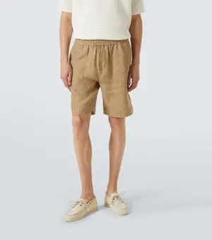 Sunspel Linen Shorts - Beige