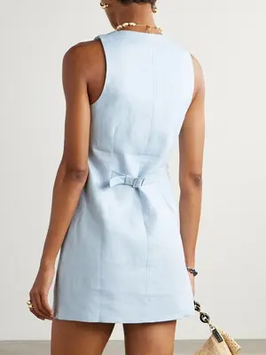 Faithfull The Brand Jaques Linen Mini Dress