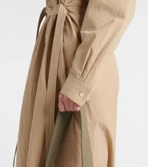 LEMAIRE Belted Cotton Shirt Dress