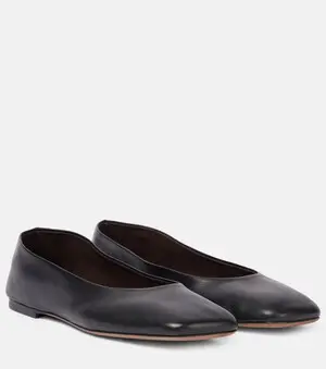 THE ROW The Row Square Toe Ballet Flats