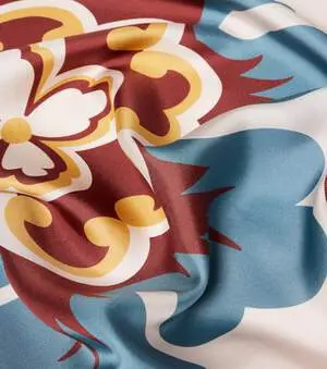 La DoubleJ Printed Silk Twill Scarf