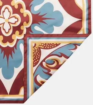 La DoubleJ Printed Silk Twill Scarf