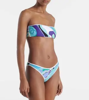 Emilio Pucci Orchidee Printed Bikini Top