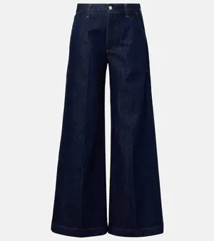 Citizens Of Humanity Beverly Mid-rise Wide-leg Jeans - Blue
