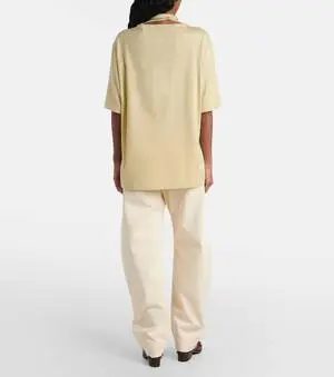 LEMAIRE Foulard Cotton Jersey T-shirt - Yellow