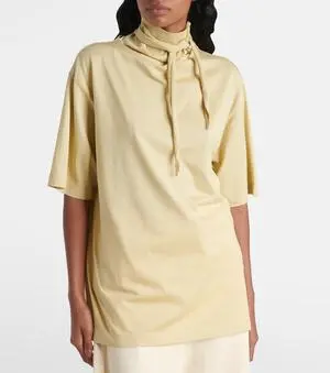 LEMAIRE Foulard Cotton Jersey T-shirt - Yellow