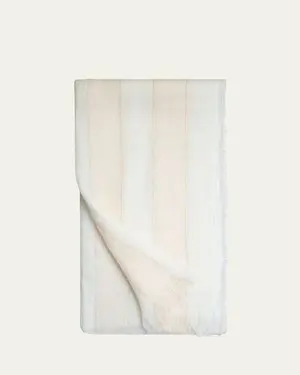 Akris Lurex Stripe Linen Scarf