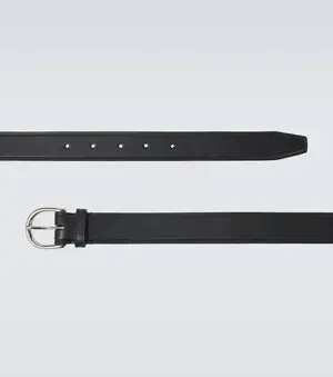 George Cleverley Leather Belt - Black