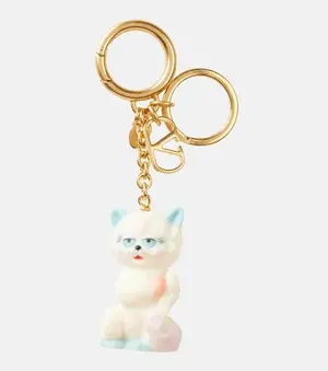 Valentino Garavani Le Chat De La Maison Keychain - Gold