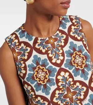 La DoubleJ La Scala Printed Cotton Top