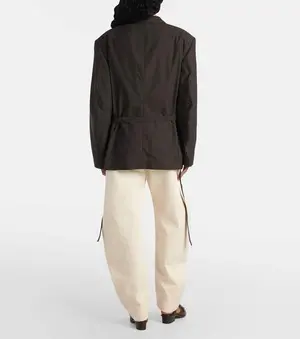 LEMAIRE Belted Cotton And Silk Blazer