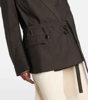LEMAIRE Belted Cotton And Silk Blazer