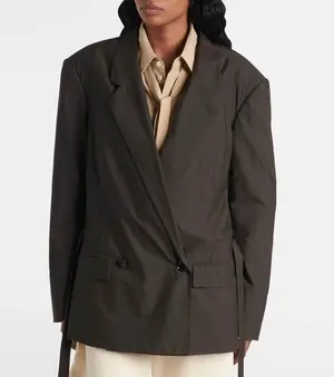 LEMAIRE Belted Cotton And Silk Blazer
