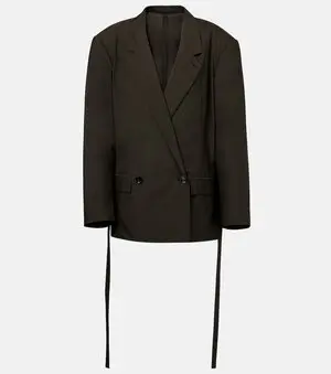 LEMAIRE Belted Cotton And Silk Blazer