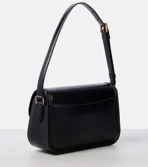 Saint Laurent Solferino Small Leather Shoulder Bag - Black
