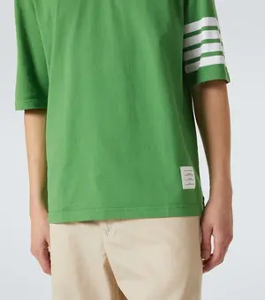 Thom Browne 4-bar Cotton Jersey T-shirt - Green