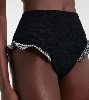 Hunza G Peggy Ruffled Bikini - Black