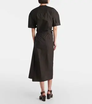 LEMAIRE Draped Cotton And Silk Shirt Dress