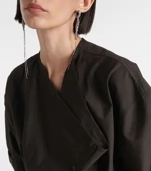 LEMAIRE Draped Cotton And Silk Shirt Dress