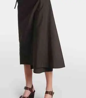 LEMAIRE Draped Cotton And Silk Shirt Dress