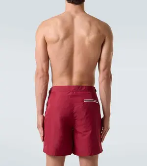 Brunello Cucinelli Logo Swim Trunks - Red