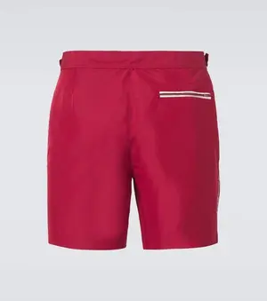 Brunello Cucinelli Logo Swim Trunks - Red