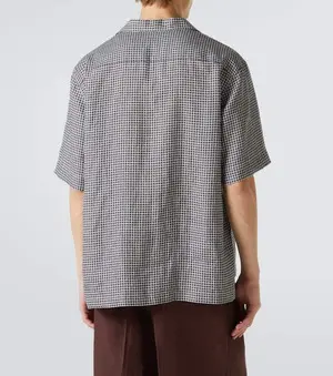 Loro Piana Checked Linen Shirt
