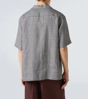 Loro Piana Checked Linen Shirt