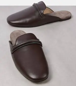 Brunello Cucinelli Leather Mules