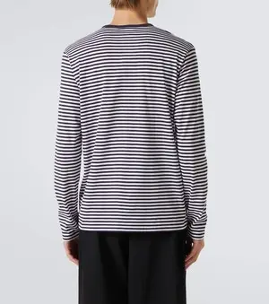 Sunspel Striped Cotton T-shirr