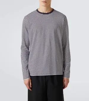 Sunspel Striped Cotton T-shirr