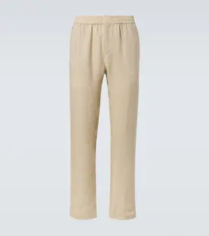 Sunspel Linen Straight Leg Trousers
