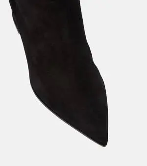 GIANVITO ROSSI Piper Suede Knee-high Boots - Black