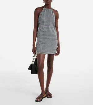 Hunza G Gingham Seersucker Minidress