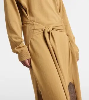 LEMAIRE Trompe-l'oil Cotton Midi Dress