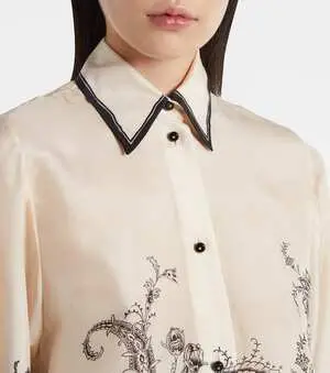 Zimmermann Rhiannon Paisley Silk Shirt
