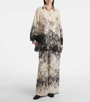 Zimmermann Rhiannon Paisley Silk Shirt