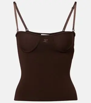 COURREGES Logo Tank Top