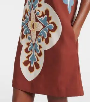 La DoubleJ Printed Satin Shift Dress